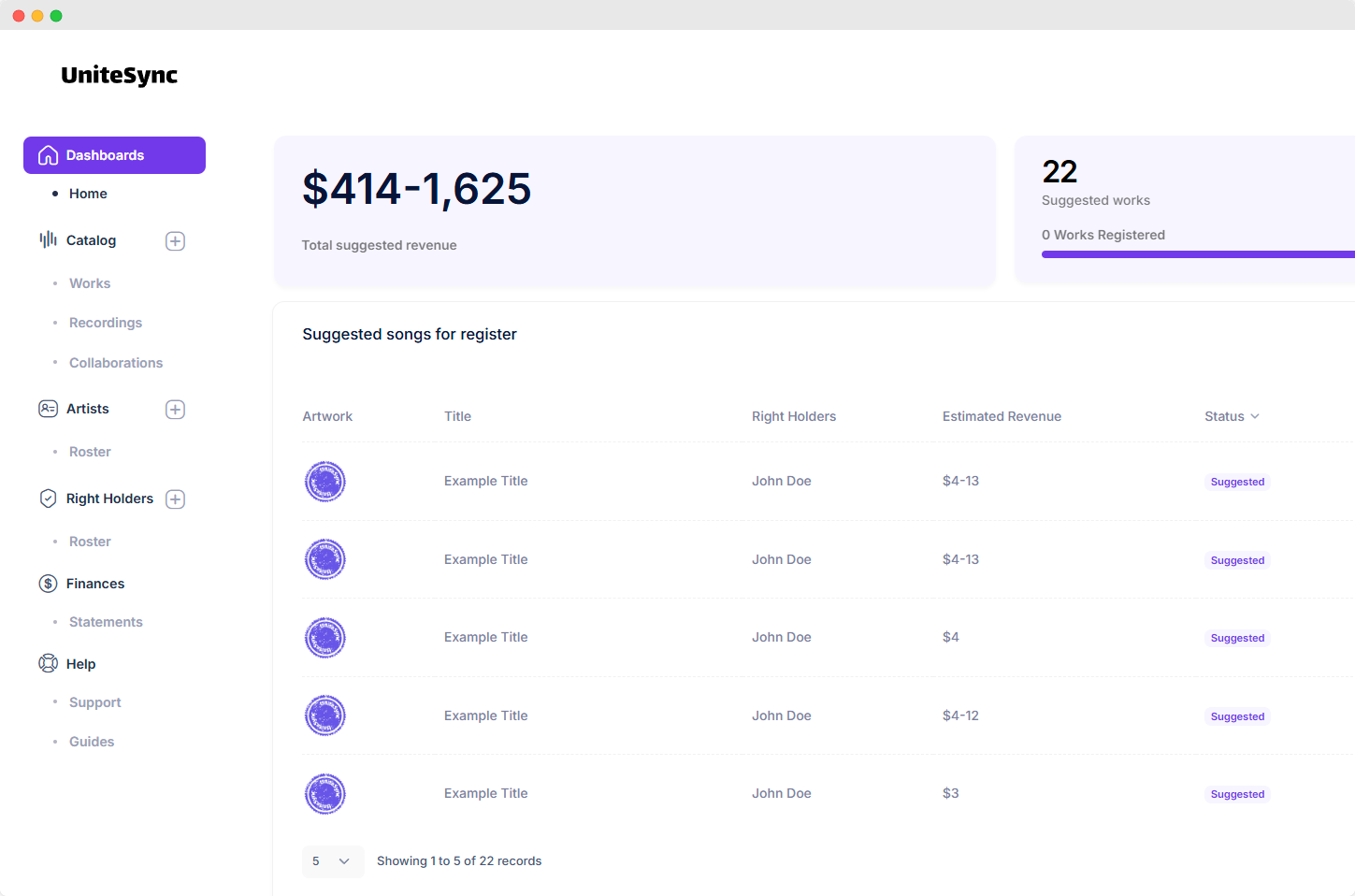 UniteSync - Collect Your Missing Music Royalties | Free Audit